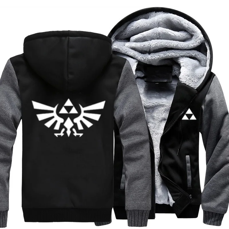 2018 New High Quality The Legend of Zelda Link Men Thicken Hoodie Women ...