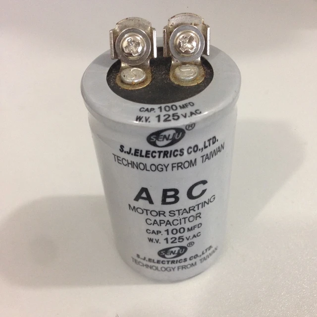 100uF 100MFD 125V AC Motor Starting Run Capacitor Gray, 57% OFF