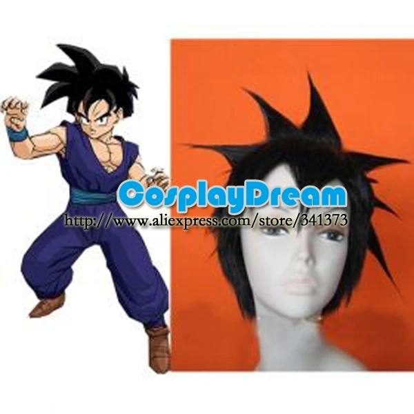 Anime Cosplay Wig Dragonball Z Son Gohan Cosplay Wig Natural Synthetic ...