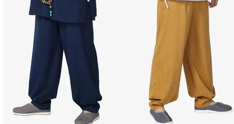 Unisex Spring&summer Buddhist Zen Shaolin Monks Pants Lay Meditation ...