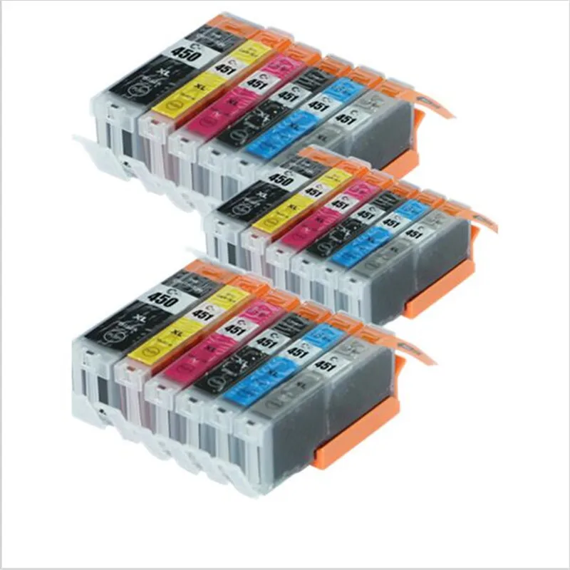 18XPGI 450 CLI 451 cartucho de tinta compatible 6 color para canon ...