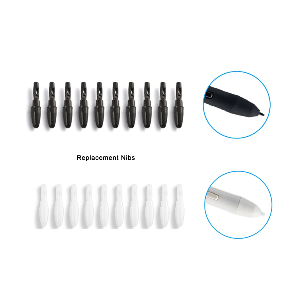 Xp-pen Standard Passive Pen Battery-free Stylus Replacement Nibs 50 ...