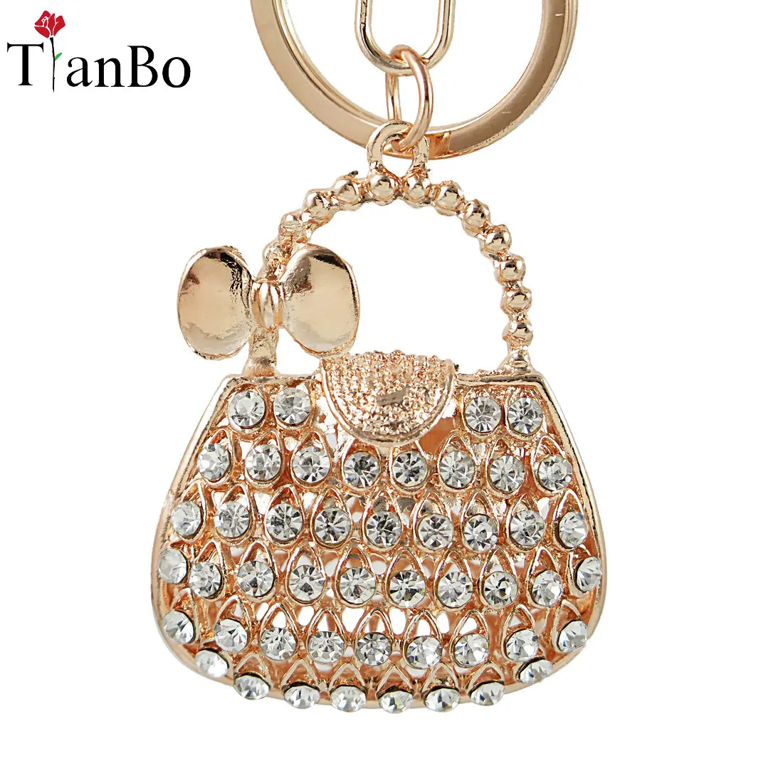 Hot Sale Creative Women Handbag Jewelry Bow tie Bag Pendant Crystal ...