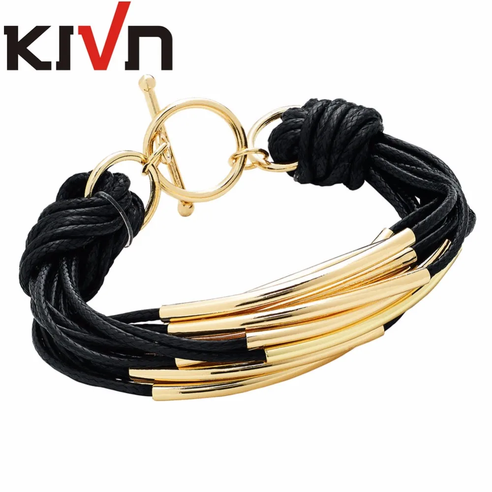 KIVN Mode Schmuck Gold Farbe Rohr Strands Frauen Mädchen Aussage ...