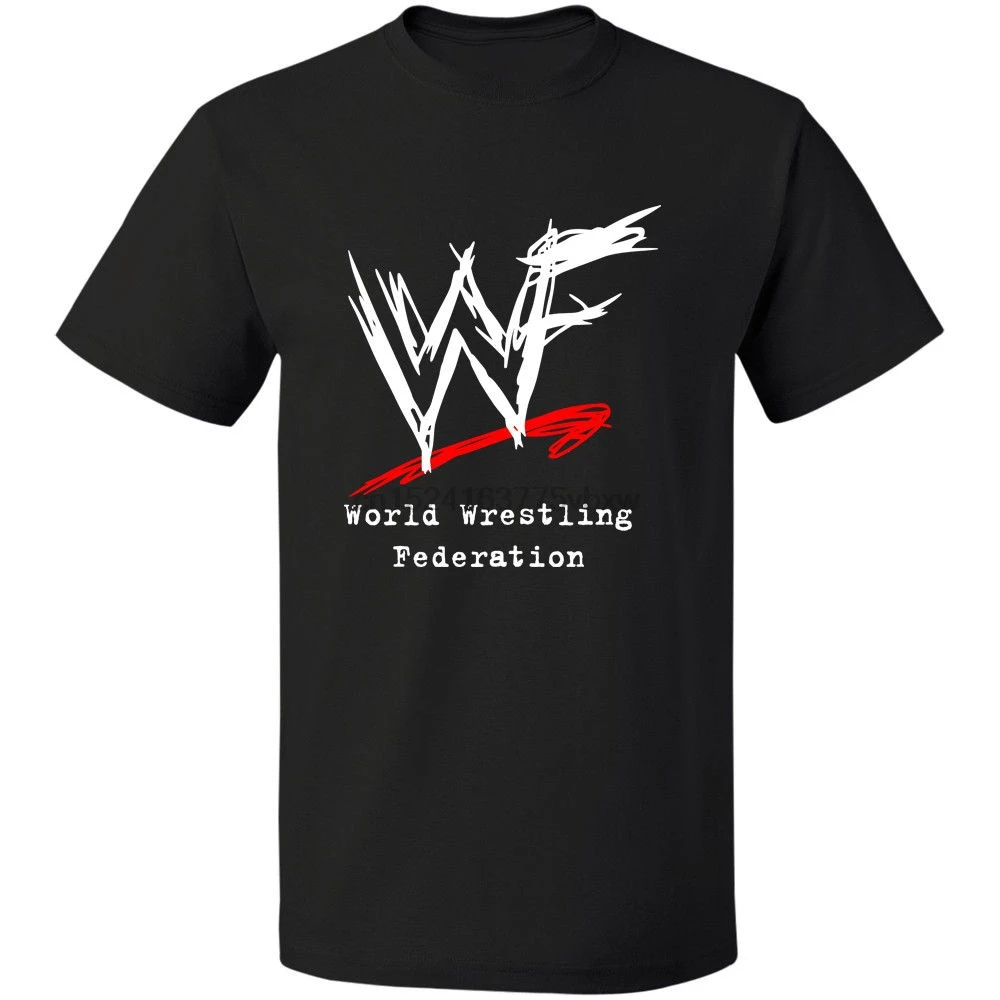 World Wrestling Federation WWF Logo Tee FREE SHIPPING T Shirt Casual ...