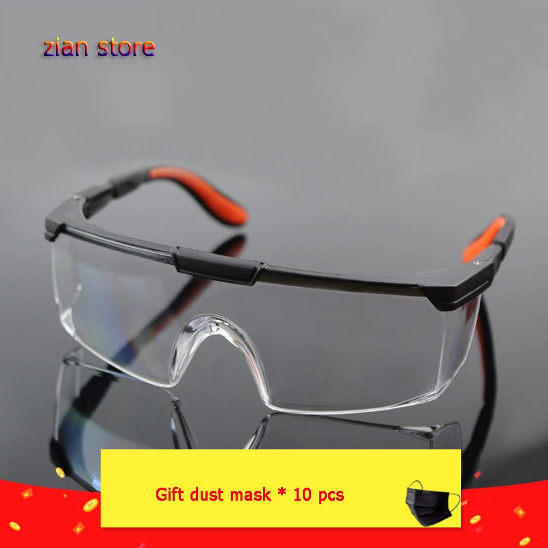 Polycarbonate Goggles Labor Protection Splash-proof Transparent Anti ...