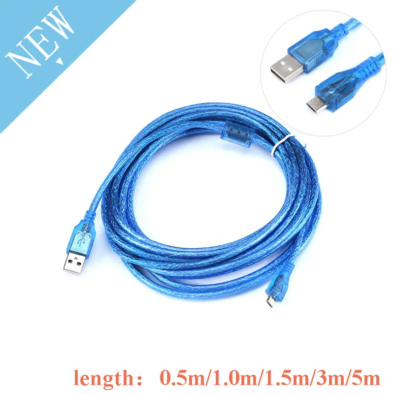 0.5m-5m USB 2.0 A Male to Micro USB 5 pin Male Data Charge Cable For ...
