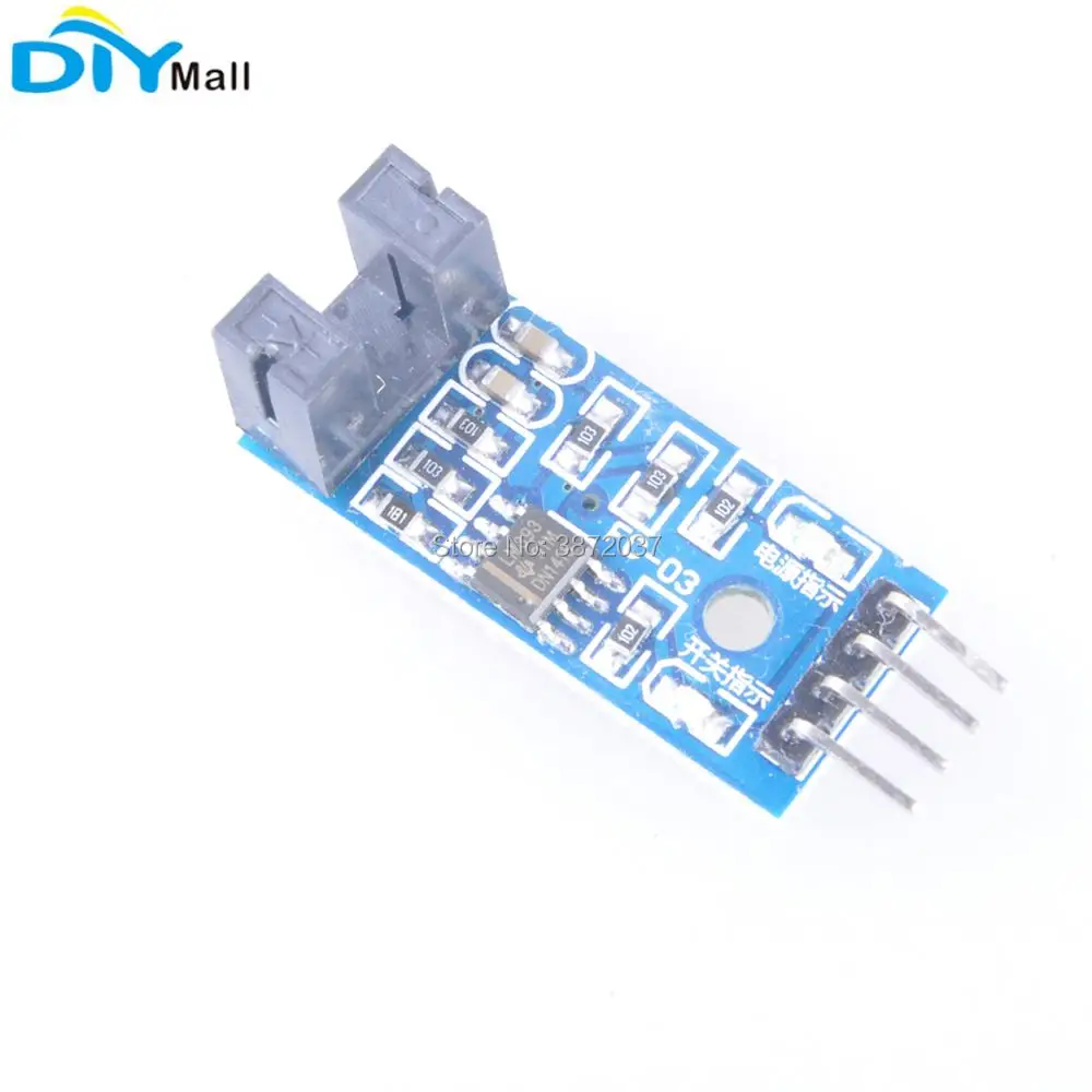 20pcs/lot LM393 Slot-type 4Pin Optocoupler Speed Sensor Measuring ...