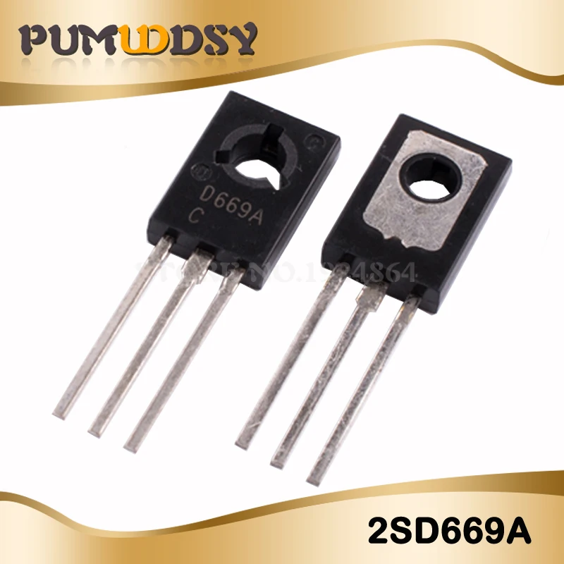 10PCS 2SD669A 2SD669 D669A D669 TO 126 Triode New original free ...