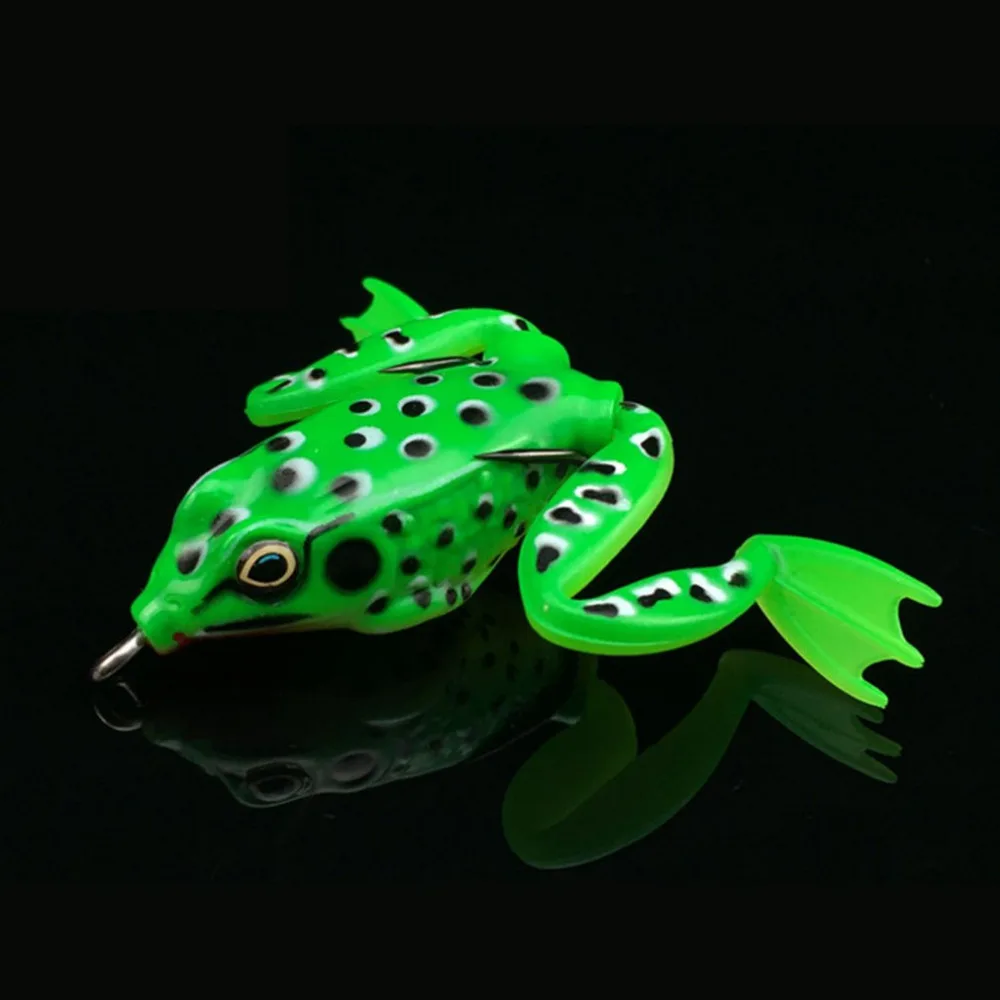 5CM 12G Small Size Plastic Frog Lure Snakehead Lure Topwater Simulation ...