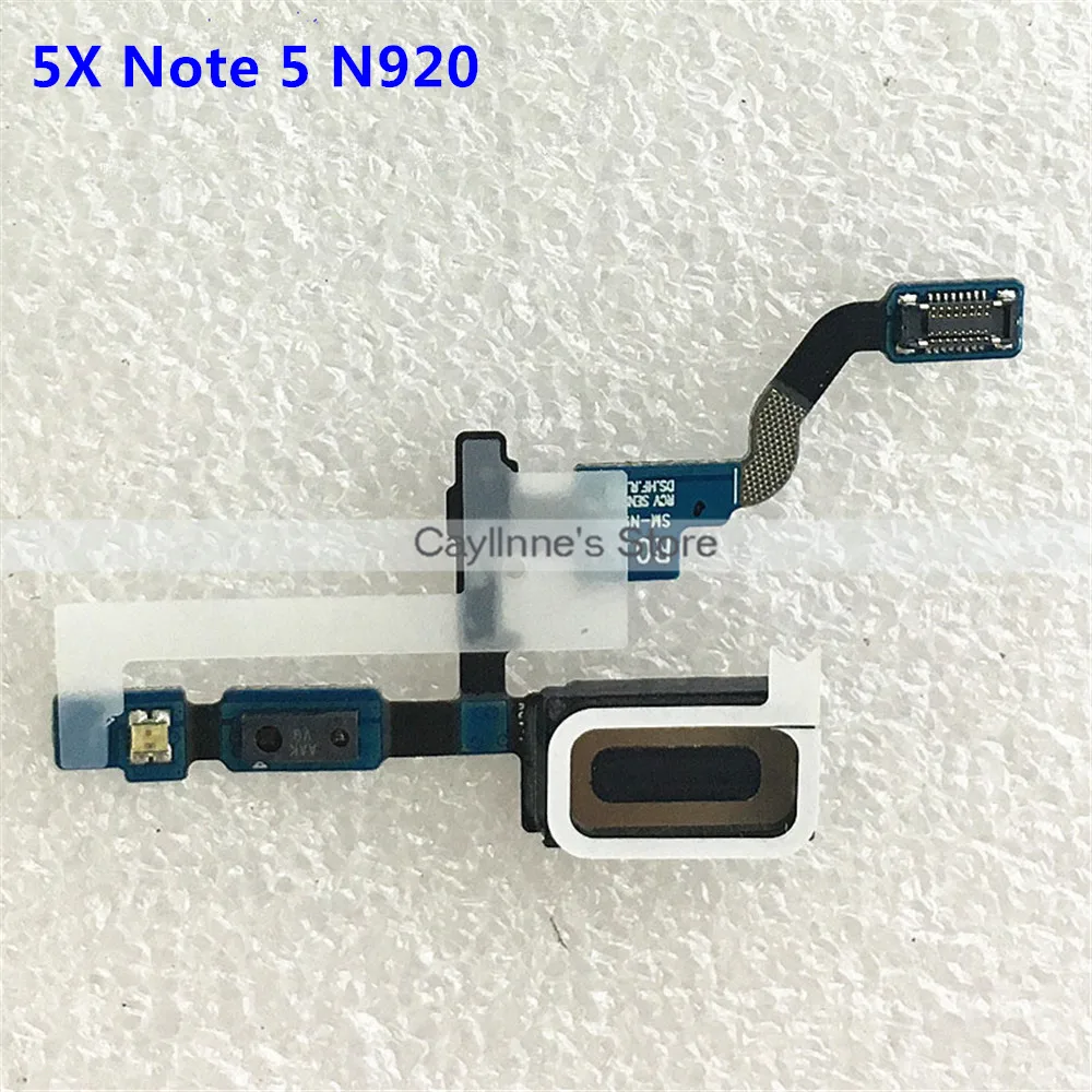 5pcs Original Ear Speaker + Sensor Flex For Samsung Galaxy Note 5 N920F ...