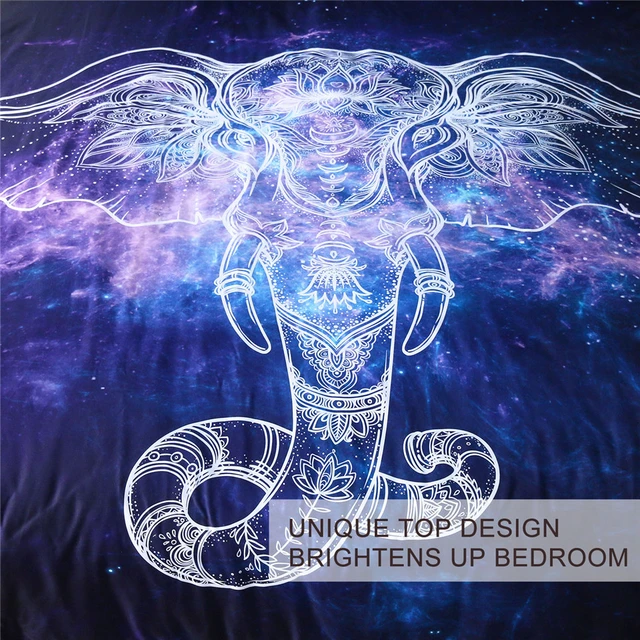 Elephants With Aztec Nebula