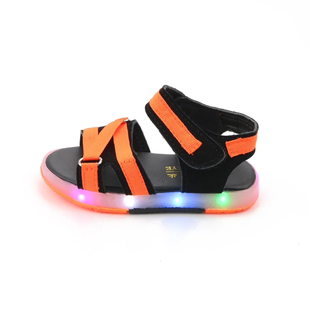 Kids Shoes Children Sandals Summer Casual Baby Shoes Led Light Kids ...
