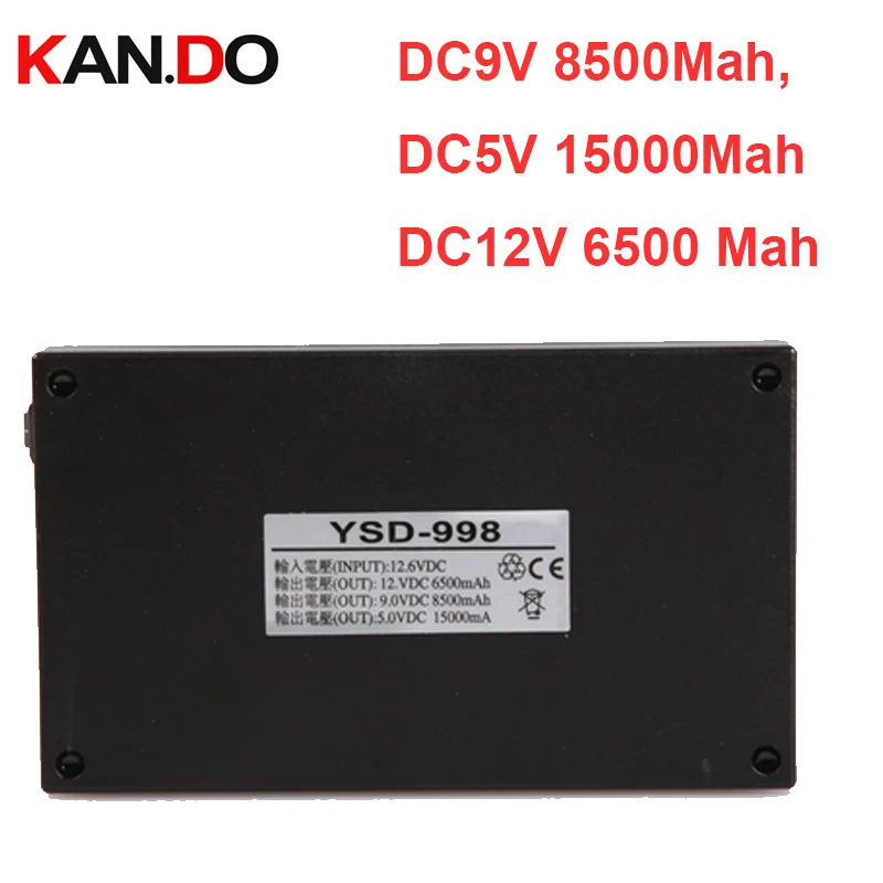 DC12V 6500 Mah+DC9V 8500Mah+DC5V 15000Mah CE ROHS Lithium Battery Smart ...