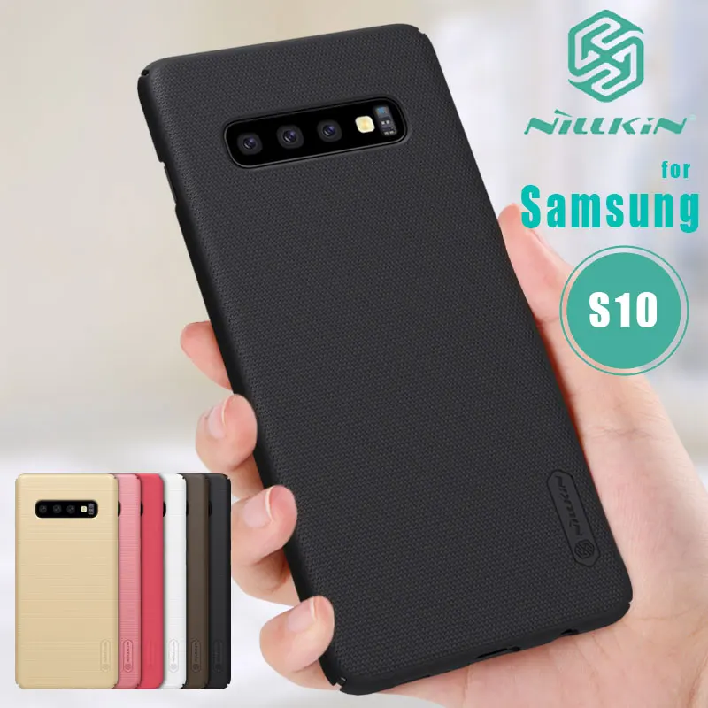 Nillkin 오리지널 슈퍼 프로스트 보호 케이스, 삼성 갤럭시 S10 케이스 커버 글로벌 삼성 갤럭시 S10 뒷면 커버|플립 케이스| - AliExpress