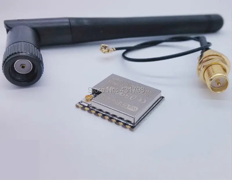ESP8266 직렬 WIFI 모듈 ESP 07S + 3DBI 수신 안테나|antenna gain|antenna ...
