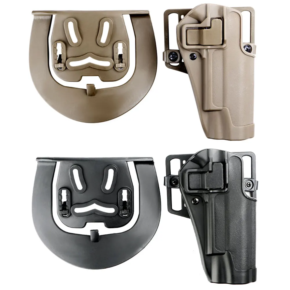 Tactical CQC Compact Handgun Belt Holster Quick Draw Right Hand Gun ...