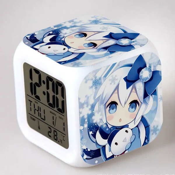 Hatsune Miku LED Alarm Clock Japan Music Character reloj despertador ...