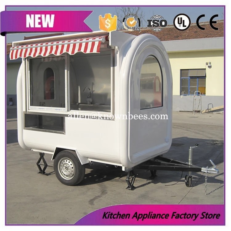 selling snack foods long 2.2m white food truck cart|cart|cart food ...