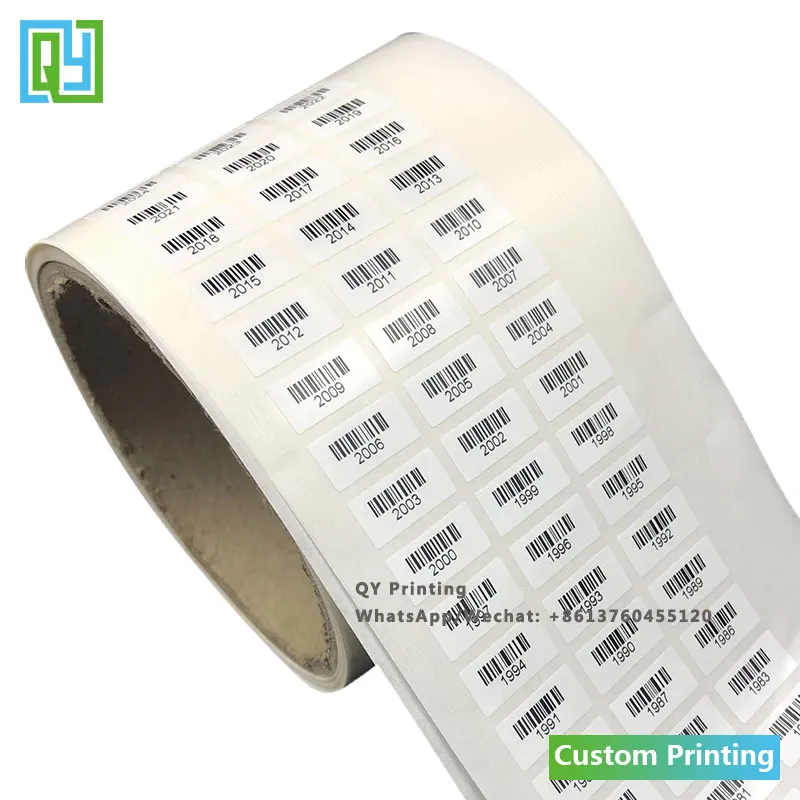 2000pcs 16x8mm Free Shipping Custom Barcode Labels QR Code 2D Data ...