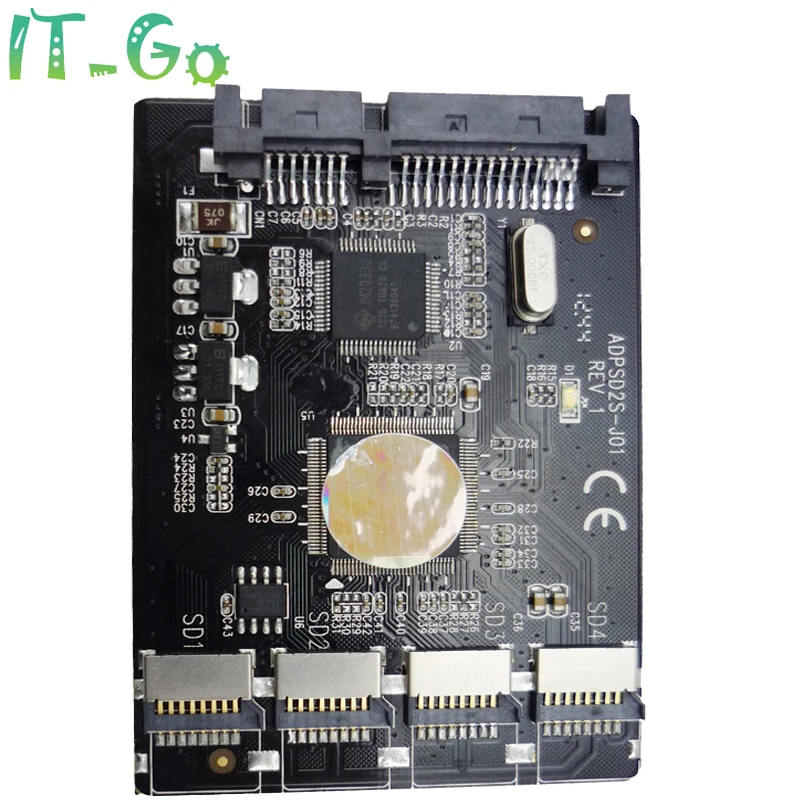 4 Micro SD Card to 22pin SATA adapter card 2.5" hdd enclosure with RAID ...