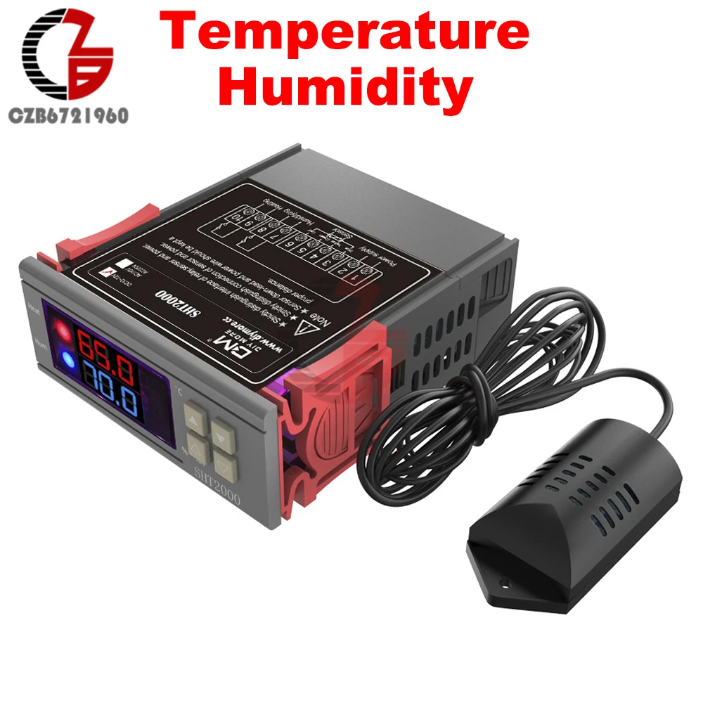 Digital-Temperature-Humidity-Controller-12V-24V-48V-110V-220V-AC-DC ...