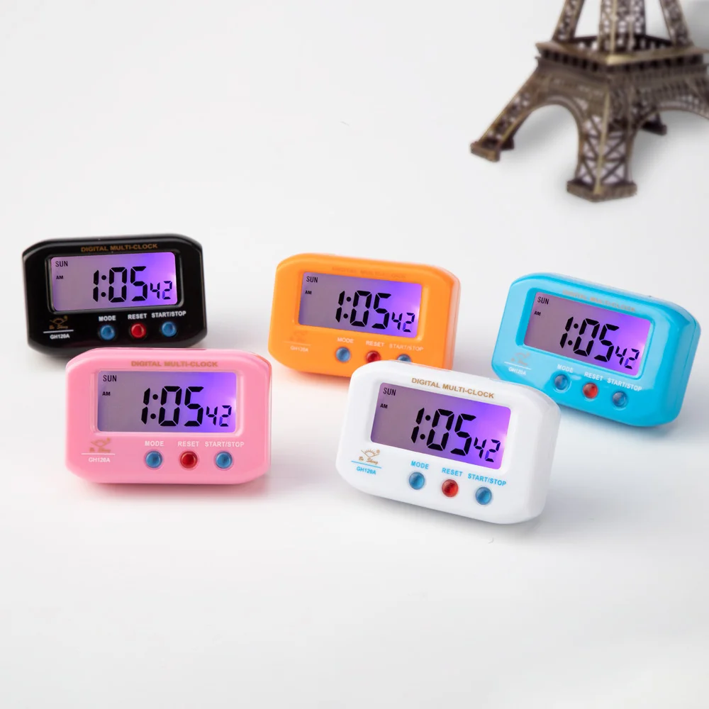 Portable Pocket Sized LED Alarm Clock LED Digital Electronic Travel ...