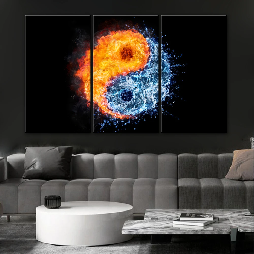 Abstract Fire And Water