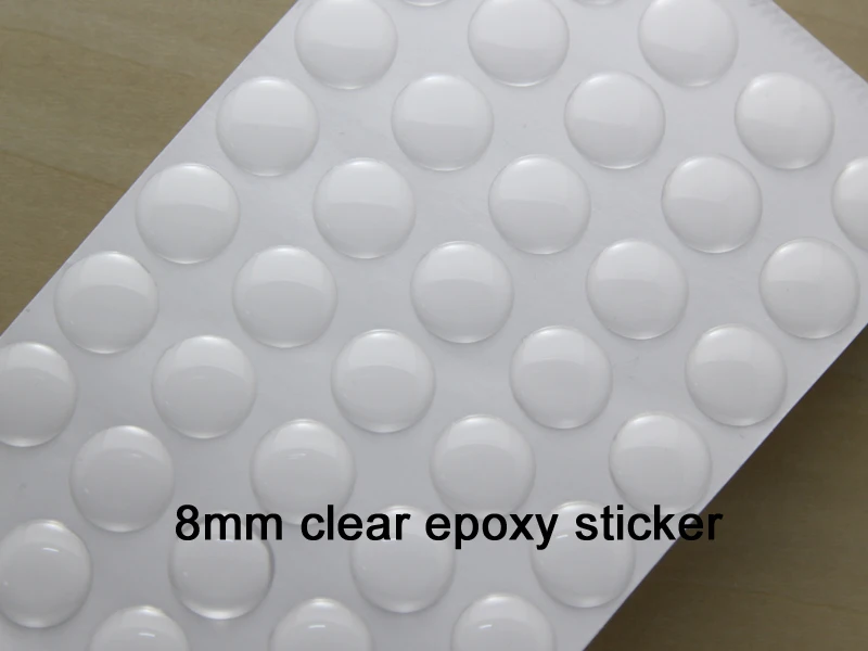 8mm Circle 3D Epoxy Sticker Dome Epoxy Sticker For Bottle Caps DIY ...