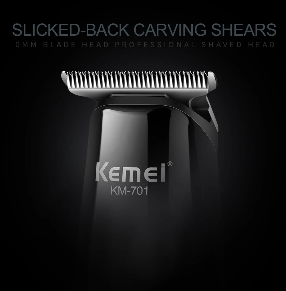 Kemei Professional Modelling Hair Trimmer 0mm Baldheaded Powerful ...
