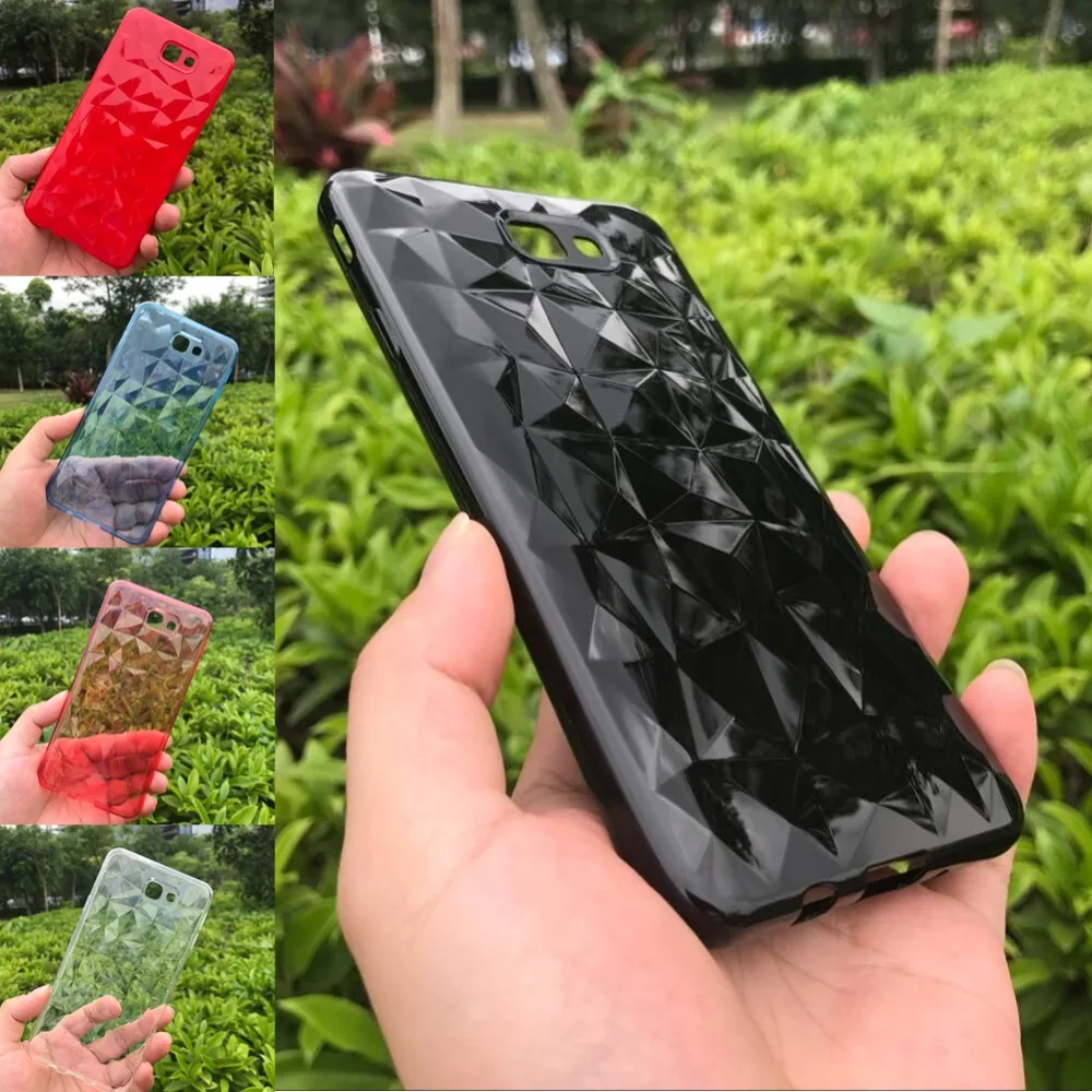 3D diamond Texture Case For Samsung Galaxy J7 Prime Soft Phone Cover ...