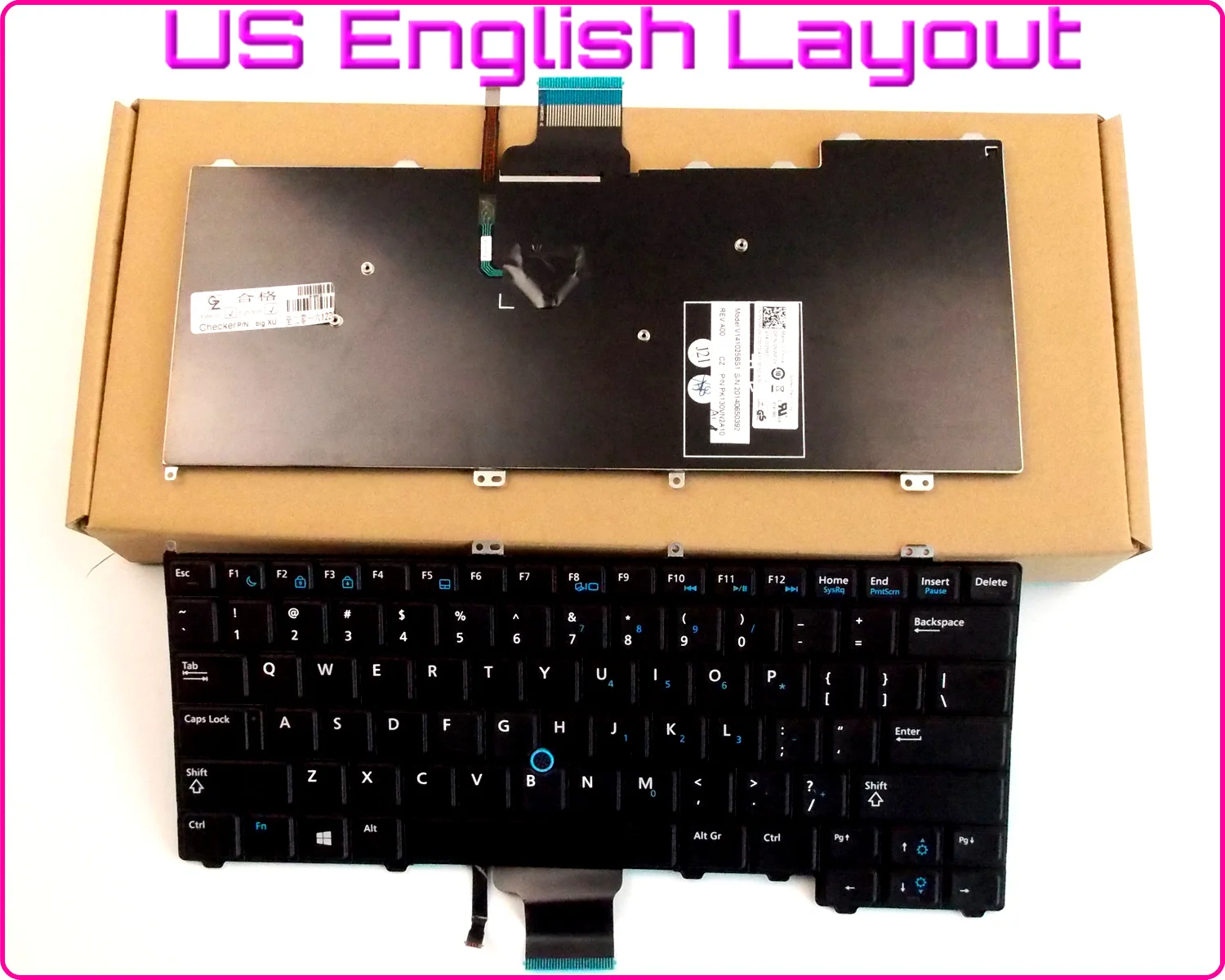 New-Keyboard-US-English-Version-for-Dell-Latitude-12-7000-E7440-E7240 ...