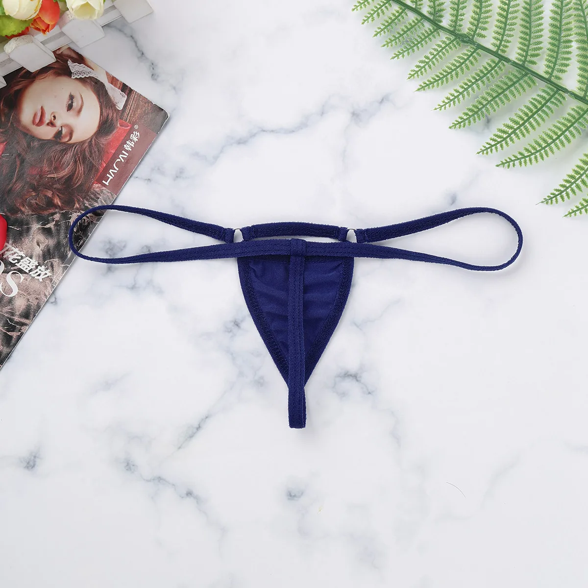 TiaoBug Women Lingerie Sexy Panties Low Rise T-Back Open Butt Stretchy ...