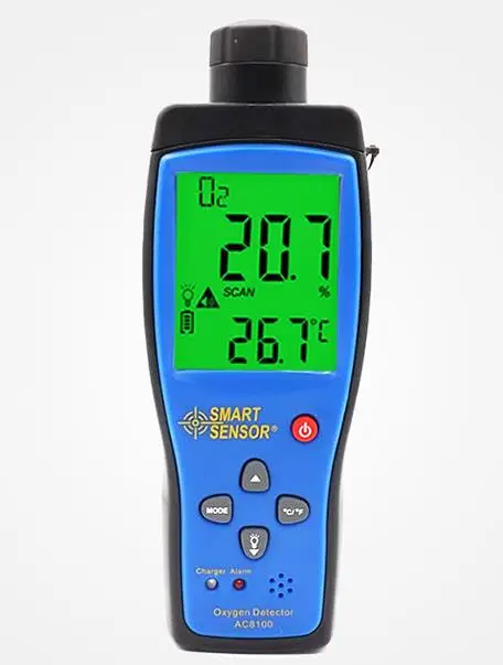 Smart Sensor Ar8100 Handheld Precision Oxygen Detectors O2 Meter In Gas