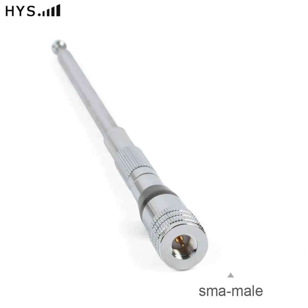 HYS 5PCS TCS JG 3 150 17J SMA MALE Antenna 160mm 136 174MHZ VHF Telescopic Antenna For Two Way ...