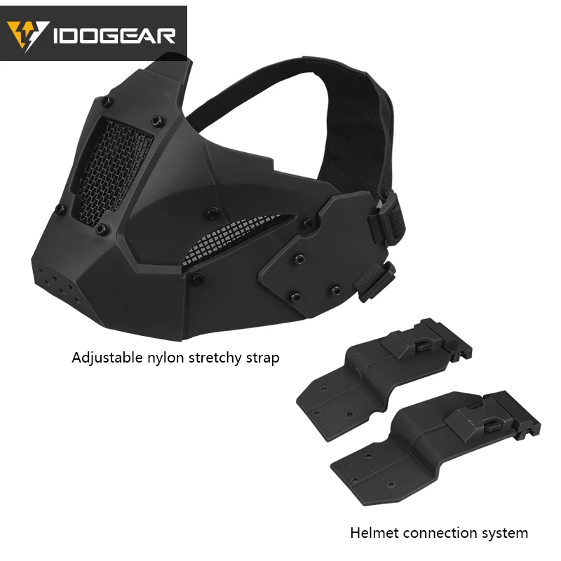 TMC JAY Fast Mask Half Face Combat Gear Airsoft Duty Adjustable ...