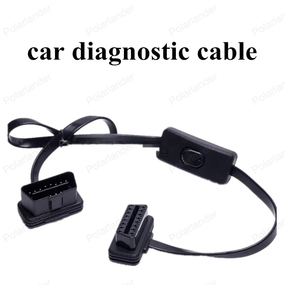 hot sell 60 cm car scanner cable OBD2 Car Diagnostic Tool with switch ...