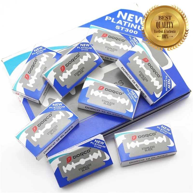 200Pcs 100% Original Mens Shaving Super Sharp Razor Blades Hair Cutting ...