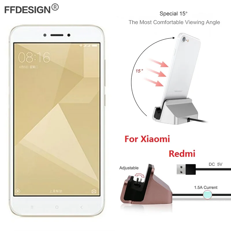 For Redmi Note 4X Charger Dock Stand Docking Station for Xiaomi Mi6 Mi5 ...