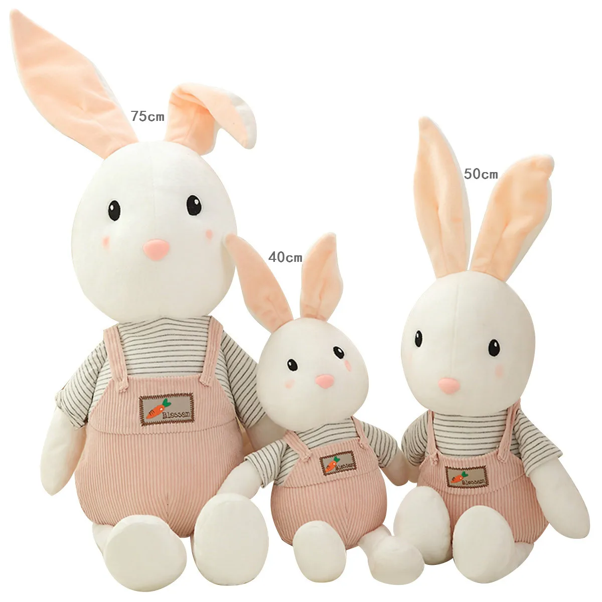 Animal Stuffed Toys for Children 40cm 50cm 75cm Handbell Baby Rabbit ...