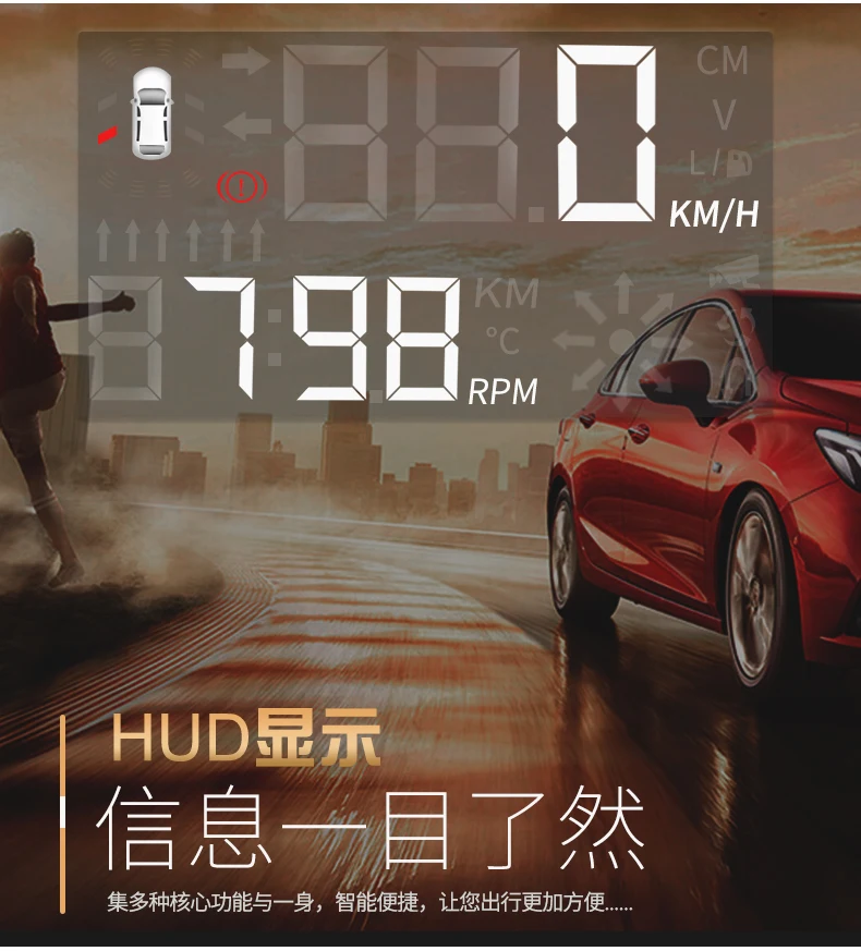 KUST 차 HUD OBD2 디스플레이 대시 보드 대 한 Chevrolet 대 한 Cruze 2017 2018 Auto Car ...
