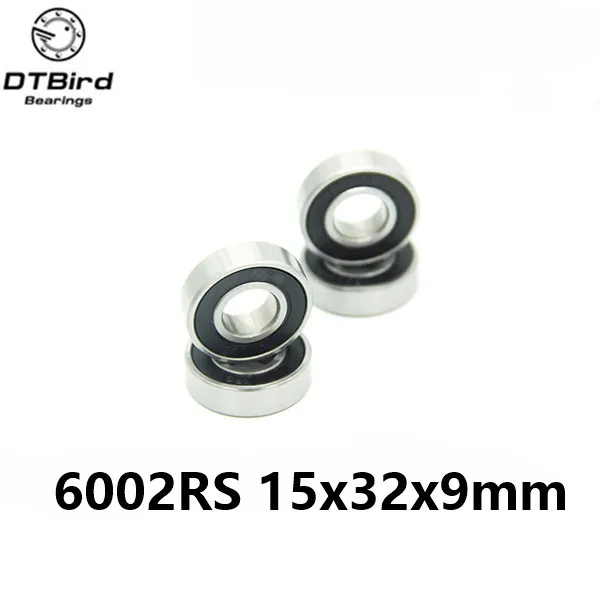 5Pcs 6002 2RS 6002RS 6002rs 6002 rs Deep Groove Ball Bearings 15 x 32 x ...