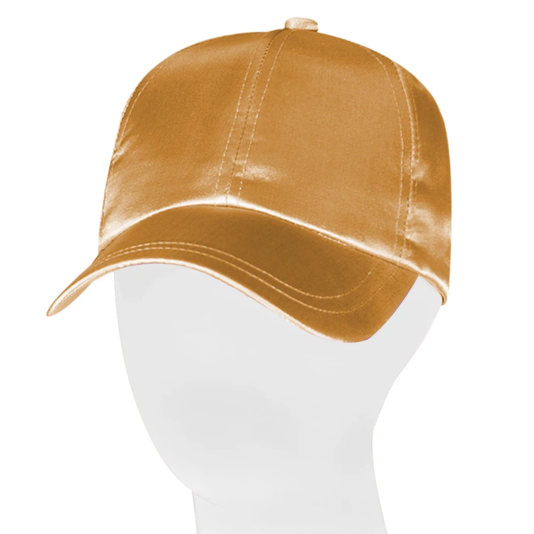 Satin Snapback Men Baseball Cap Women Hats For Men Bone Casquette Sun ...