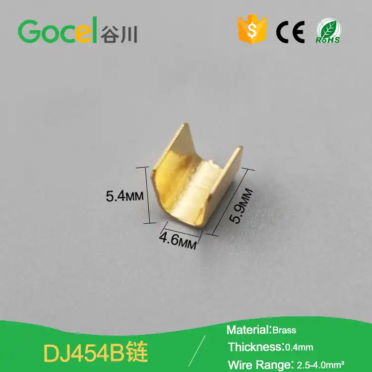 U shape terminal,wire crimp terminal,brass electrical connector,DJ454A ...