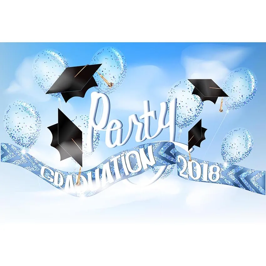 Graduation Background Blue