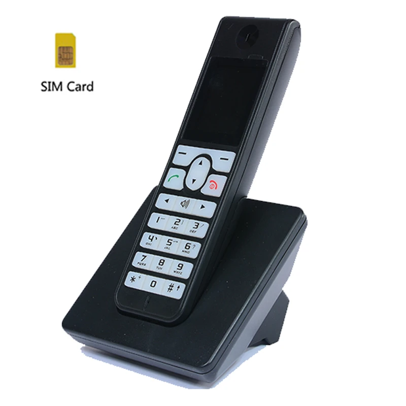 Cordless Phone Gsm 850/900/1800/1900ghz Sim Card Wireless Telephone ...