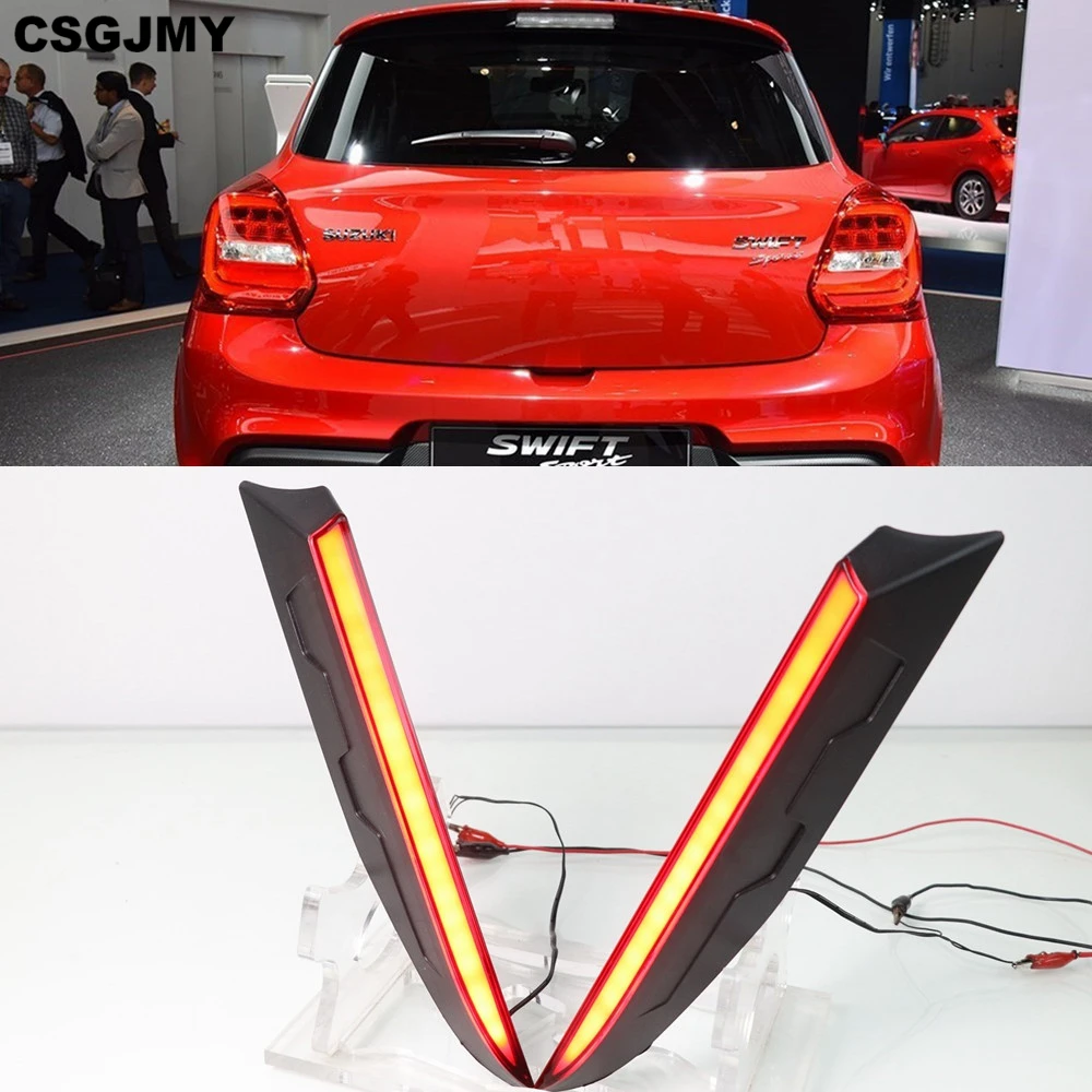 Car LED reflector Rear Fog Lamp Pillar Light Brake Light Decoration For ...