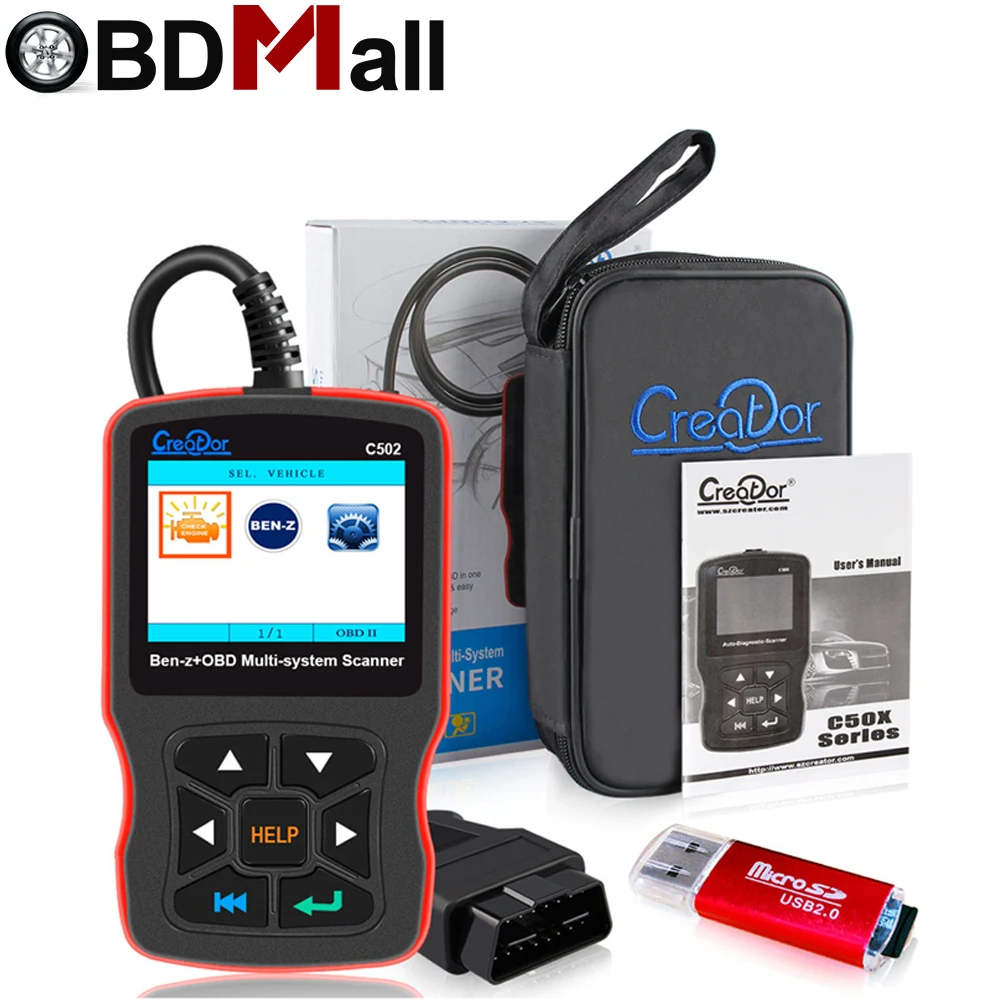 Original Car Diagnostic Tool CREATOR C502 OBD2 Automotive Scanner for ...