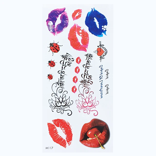 Kiss Print Tattoos