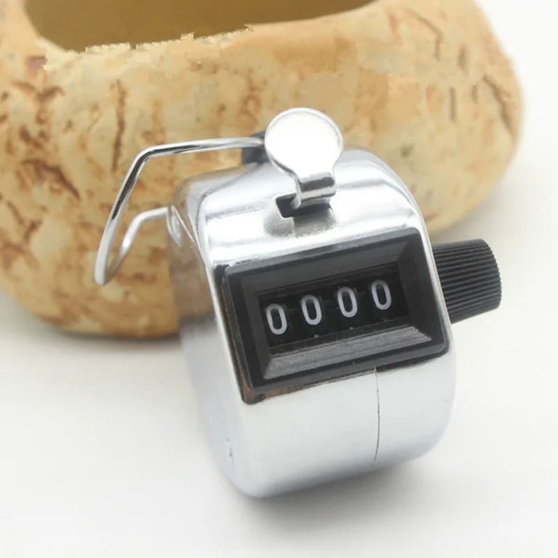 100PCS Clicker 4 Digit Number Counters Metal Manual Counting Tally ...